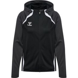 Hummel Sportsweatjacke 'Lead 2.0' Damen Größe M anthrazit / schwarz / weiß