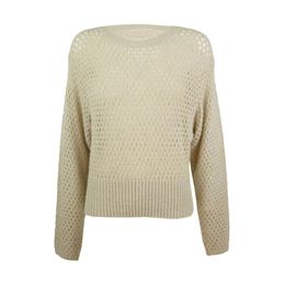 Influencer Pullover Damen Gr&ouml;&szlig;e L beige