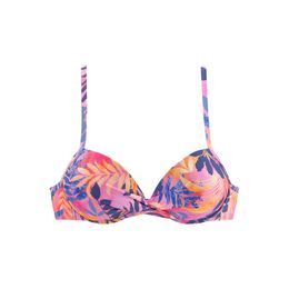 Vivance Bikinitop Damen Gr&ouml;&szlig;e 80 navy / lavendel / hellorange / hellpink
