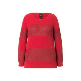 Ulla Popken Pullover Damen Größe 4XL/5XL feuerrot / dunkelrot