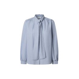 Pepe Jeans Bluse 'Loratycy' Damen Größe S taubenblau / weiß