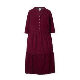 Ulla Popken Kleid Damen Größe 50/52 bordeaux Winterkleid