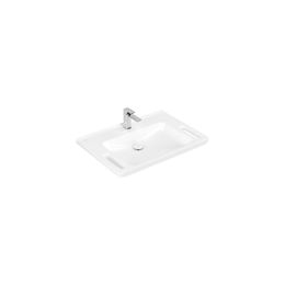 Villeroy & Boch V&B Waschtisch Vicare 80x55cm, m Hahnl., o. &Uuml;L, wei&szlig; C-plus ; Villeroy & Boch (4A6881R1)