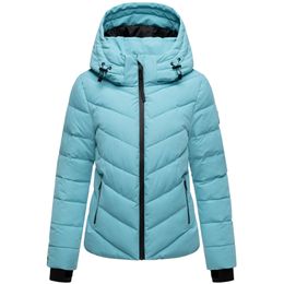 MARIKOO Winter Jacket 'Samuiaa XVI' female size XL Sky blue / Black