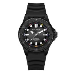 Nautica Analoguhr 'NCT SEA DIVE' Herren Gr&ouml;&szlig;e One Size gelb / schwarz / wei&szlig;
