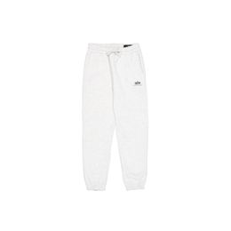 Jogginghose Alpha Industries "Basic Jogger SL II", Herren, Gr. S, Normalgrößen, pastel grau melange, Obermaterial: 80% Baumwolle, 20% Polyester, Hosen