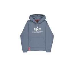 Hoodie Alpha Industries "Basic Hoodie BL", Herren, Gr. M, denim blau, Obermaterial: 80% Baumwolle, 20% Polyester, regular fit, Sweatshirts Hoodie