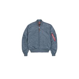 Bomberjacke Alpha Industries "MA-1 VF Vintage Fit 59", Herren, Gr. L, denim blau, Obermaterial: 100% Nylon, Futter: 100% Nylon, Füllung: 100% Polyester, Jacken