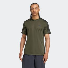 T-Shirt adidas Performance "TR-ES BASE 3S T", Herren, Gr. M, night cargo, schwarz, Obermaterial: 100% Polyester, normal, Rundhals, Shirts T-Shirt