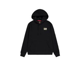 Hoodie Alpha Industries "Camo Sleeve Hoodie", Herren, Gr. XXL, schwarz, Obermaterial: 80% Baumwolle, 20% Polyester, regular fit, Sweatshirts Hoodie