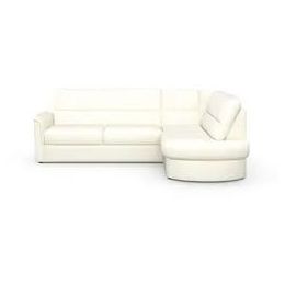 Sit & More Ecksofa SIT & MORE "Panini L-Form", beige (creme), B:243cm H:87cm T:175cm, Sofas, wahlweise mit Bettfunktion und Bettkasten