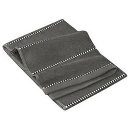 Handtuch Esprit "Box Stripes", grau (grau steel), B:50cm L:100cm, Webfrottier, Obermaterial: 85% Baumwolle, 15% Lyocell (TENCELTM), Handtücher, hohe Saugfähigkeit