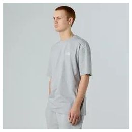 Oversize-Shirt The North Face "Simple Dome T-Shirt in Oversize für Herren", Herren, Gr. L, grau (tnf light grau heather), Obermaterial: 90% Baumwolle, 10% Polyester, Sportlich, Shirts