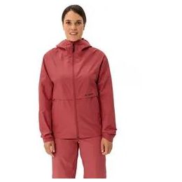 Regenjacke Vaude "WOMEN'S LOAMER RAIN JACKET", Damen, Gr. 42, rosa (mulberry), Obermaterial: 100% Polyester, sportlich, Jacken, Wasserdicht