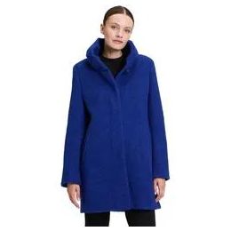 Wolljacke Gil Bret, Damen, Gr. 38, blau (bright blau melange), Web, Obermaterial: 32% Baumwolle, 27% Polyester, 18% Wolle, 18% Polyacryl, 5% sonstige Fasern, unifarben, casual, tailliert ca. Mitte Oberschenkel, Rundhals, Langarm, Jacken, mit extra hohem Kragen