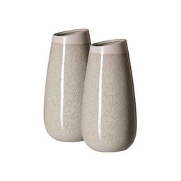 Ritzenhoff & Breker Ritzenhoff & Breker 2er Set Vasen Sintra 25 cm in beige | Gr.: onesize