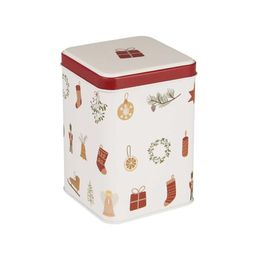 IB Laursen Dose NOSTALGIC CHRISTMAS mit Weihnachtsmotiven Eckig 12,5 cm | Gr.: onesize
