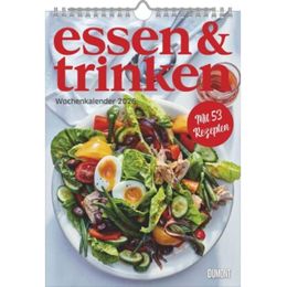 DuMont Kalenderverlag Kalender - DUMONT - essen & trinken 2026 - Küchenkalender mit 12 Rezep | Gr.: onesize