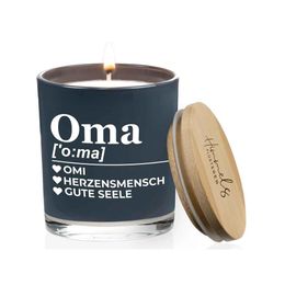 Himmelsflüsterer Oma - Vanille Duftkerze im Glas - Farbe: Schwarz | Gr.: onesize