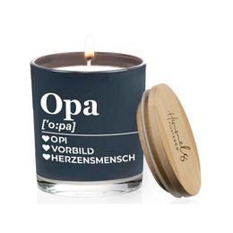 Himmelsflüsterer Opa - Vanille Duftkerze im Glas - Farbe: Schwarz | Gr.: onesize