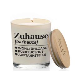 Himmelsflüsterer Zuhause - Vanille Duftkerze im Glas - Farbe: Weiß | Gr.: onesize
