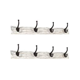 kobolo 2tlg. Set Wandgarderobe VINTAGE2 in Weiß | Gr.: onesize