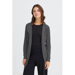 oxmo Strickjacke OXAIDA LONG CARDIGAN in Grau | Gr.: S