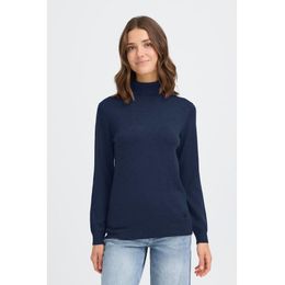 oxmo Rollkragenpullover OXAida in Blau | Gr.: XL
