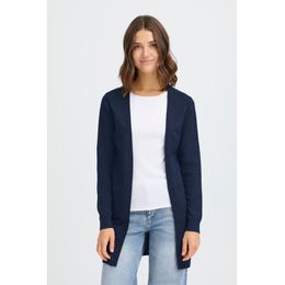 oxmo Strickjacke OXAIDA LONG CARDIGAN in Blau | Gr.: XXL