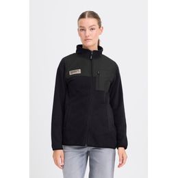 oxmo Fleecejacke OXNete in Schwarz | Gr.: XS