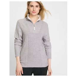 Olsen Langarmshirt in Misty Grey Mel | Gr.: 40