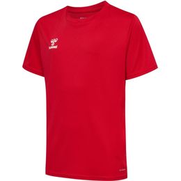 Hummel Kinder Sportshirt "Hmlessential Jersey S/S Kids" in Rot | Gr.: 116