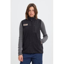 oxmo Fleeceweste OXNETE FLEECE VEST in Schwarz | Gr.: L