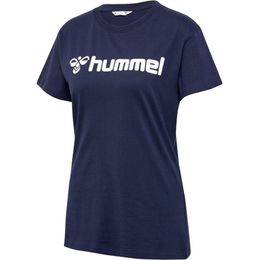 Hummel T-Shirt "Hmlgo 2.0 Logo T-Shirt S/S Woman" in Blau | Gr.: L