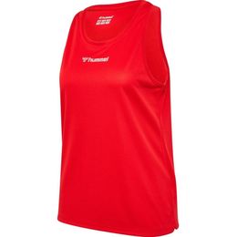 Hummel T-Shirt "Hmlrun Singlet S/L Woman" in Rot | Gr.: XXL