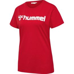 Hummel T-Shirt "Hmlgo 2.0 Logo T-Shirt S/S Woman" in Rot | Gr.: L