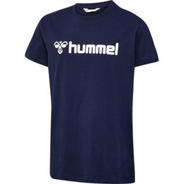Hummel Shirt "Hmlgo 2.0 Logo T-Shirt S/S Kids" in Blau | Gr.: 128