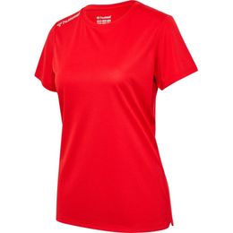 Hummel T-Shirt "Hmlrun Jersey S/S Woman" in Rot | Gr.: XS