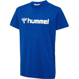 Hummel Shirt "Hmlgo 2.0 Logo T-Shirt S/S Kids" in Blau | Gr.: 152