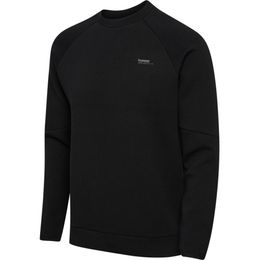 Hummel Hoodie "Hmltech Fleece Regular Crew" in Schwarz | Gr.: XS