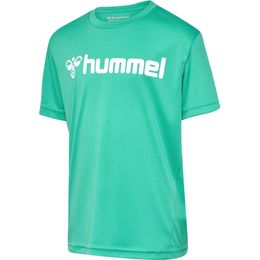 Hummel Shirt "Hmllogo Jersey S/S Kids" in Blau | Gr.: 152