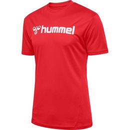 Hummel T-Shirt "Hmllogo Jersey S/S" in Rot | Gr.: S