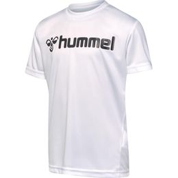 Hummel Shirt "Hmllogo Jersey S/S Kids" in Weiß | Gr.: 116