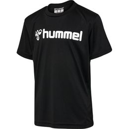 Hummel Shirt "Hmllogo Jersey S/S Kids" in Schwarz | Gr.: 116
