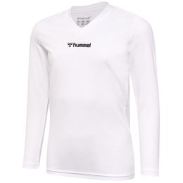 Hummel Shirt "Hmlbl Essential Tee L/S Kids" in Weiß | Gr.: 140