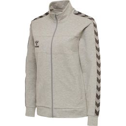 Hummel Trainingsjacke "Hmlmove Classic Zip Jacket Woman" in Grau | Gr.: S