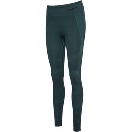 Hummel Leggings "Hmlmt Power Seamless Mw Tights" in Grün | Gr.: XS
