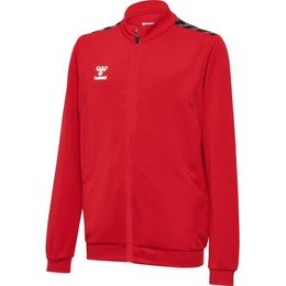 Hummel Kinder Trainingsjacke "Hmlauthentic Pl Zip Jacket Kids" in Rot | Gr.: 128