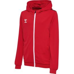 Hummel Kinder Trainingsjacke "Hmlauthentic Pl Zip Hoodie Kids" in Rot | Gr.: 164