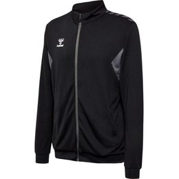 Hummel Trainingsjacke "Hmlauthentic Pl Zip Jacket" in Schwarz | Gr.: 3XL
